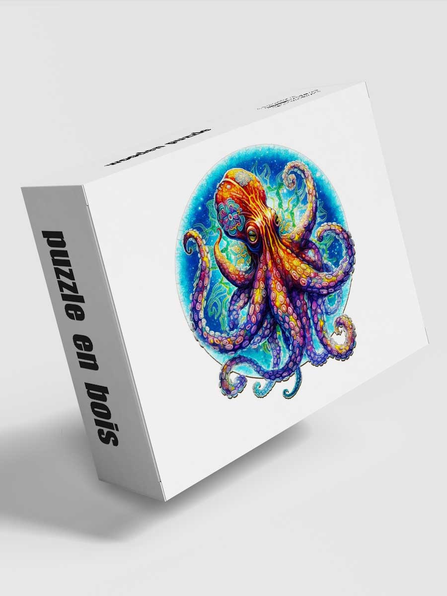 Puzzle Bois Octopus dans l'Océan – GoCrazyPuzzle